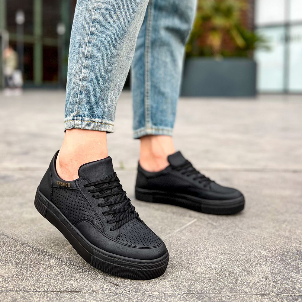 Erkek Sneaker - Siyah - 015 - 015-BLACK